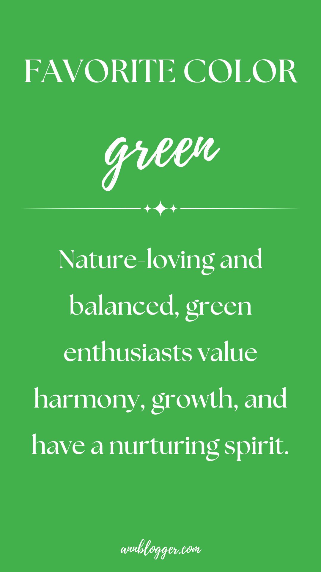 What Your Favorite Color Says About You - Ann Blogger