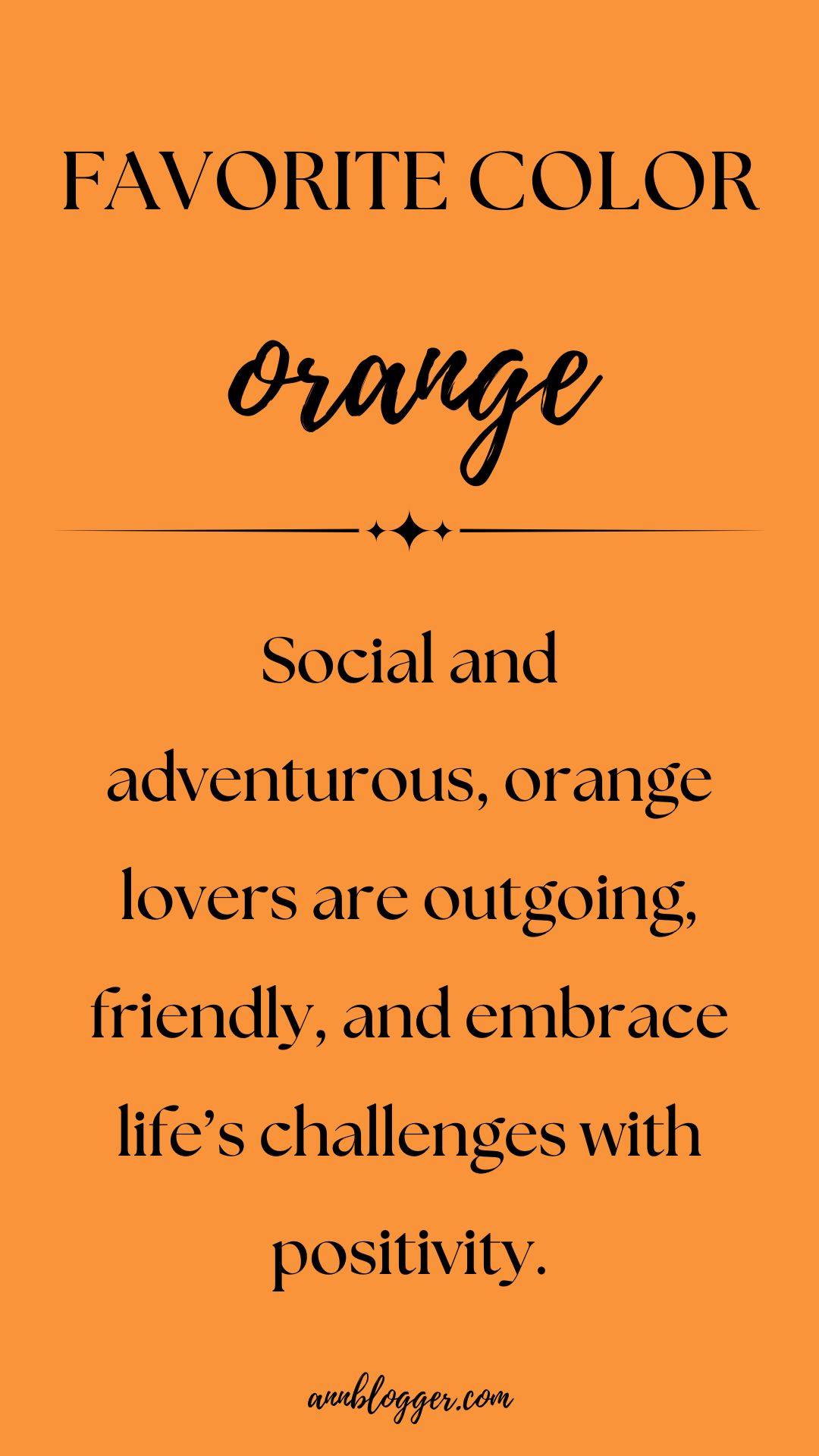 What Your Favorite Color Says About You - Ann Blogger