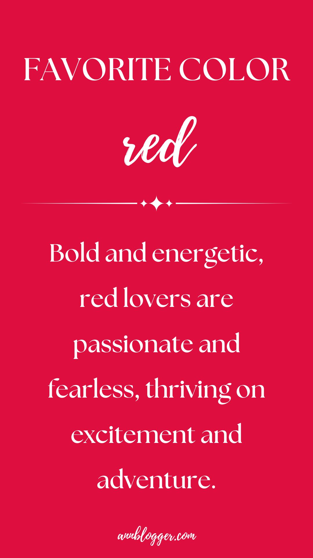 What Your Favorite Color Says About You - Ann Blogger
